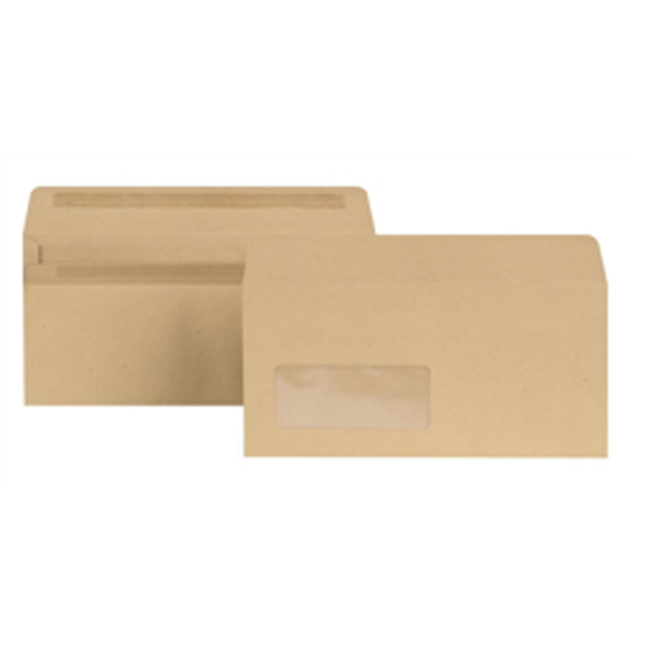 Manila Envelope DL Wallet Window Packet of 25 | Office Mart
