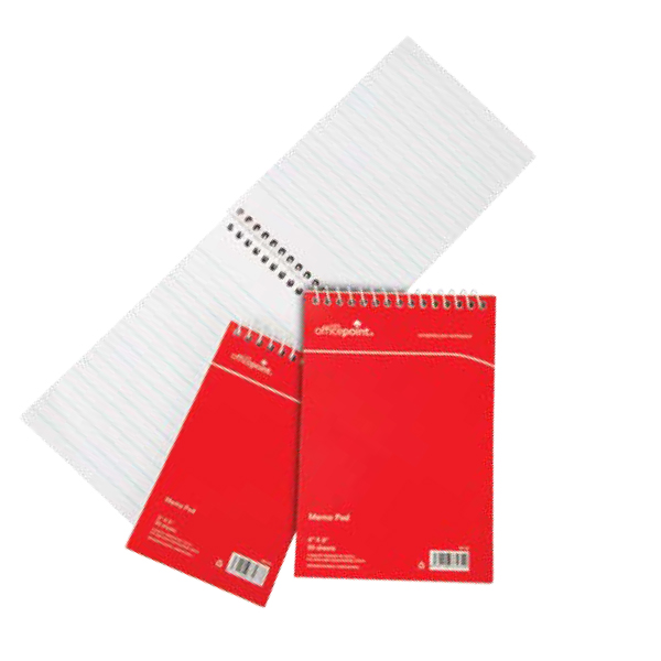 OfficePoint Pad Memo Top Spiral 4X6 | Office Mart