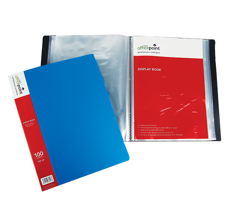 OP DISPLAY BOOK US100 BL 100 POK | Office Mart