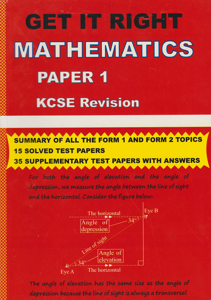 Get It Right Mathematics Paper 1 | Office Mart