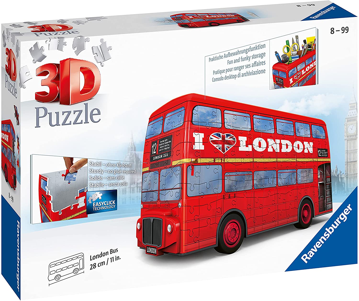 Ravensburger London Bus 3D 216P. | Office Mart