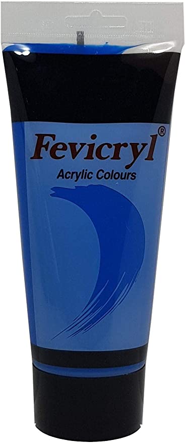 Fevicryl Acrylic Paint Primary Cyan 200ml - Essential Color for Mixing ...