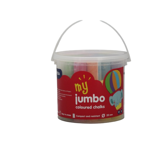 VEDA CHALK JUMBO COLOURED 20PCS JCC-02 | Office Mart