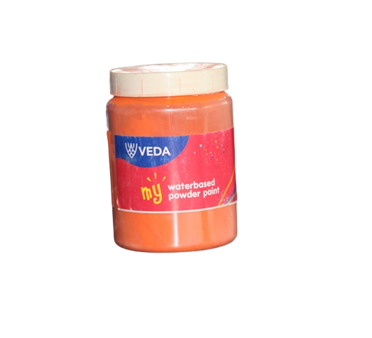 VEDA Powder Paint Orange 350g | Bright & Easy to Mix | Office Mart