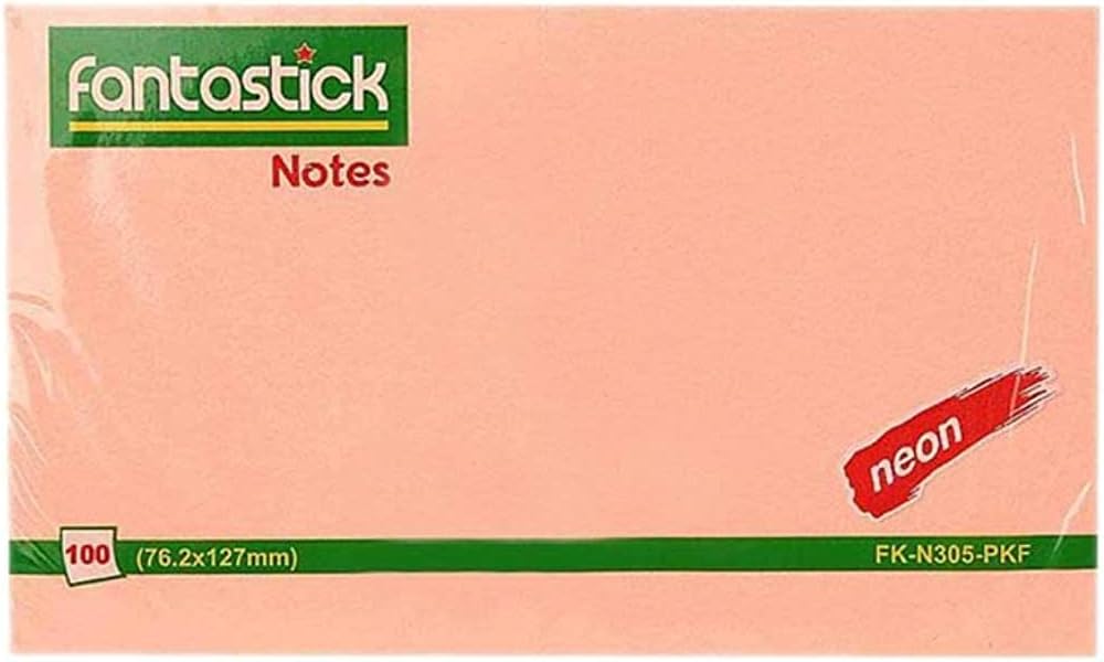 Fantastick Sticky Notes 3X5 Fluorescent FK-N305-PKF | Office Mart