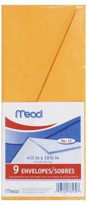 Mead Envelope 76130 OR KRAFT Manilla 4 1/2X10 3/8" | Office Mart