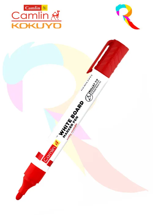 CAMLIN MARKER W/BOARD BULLET RED | Office Mart
