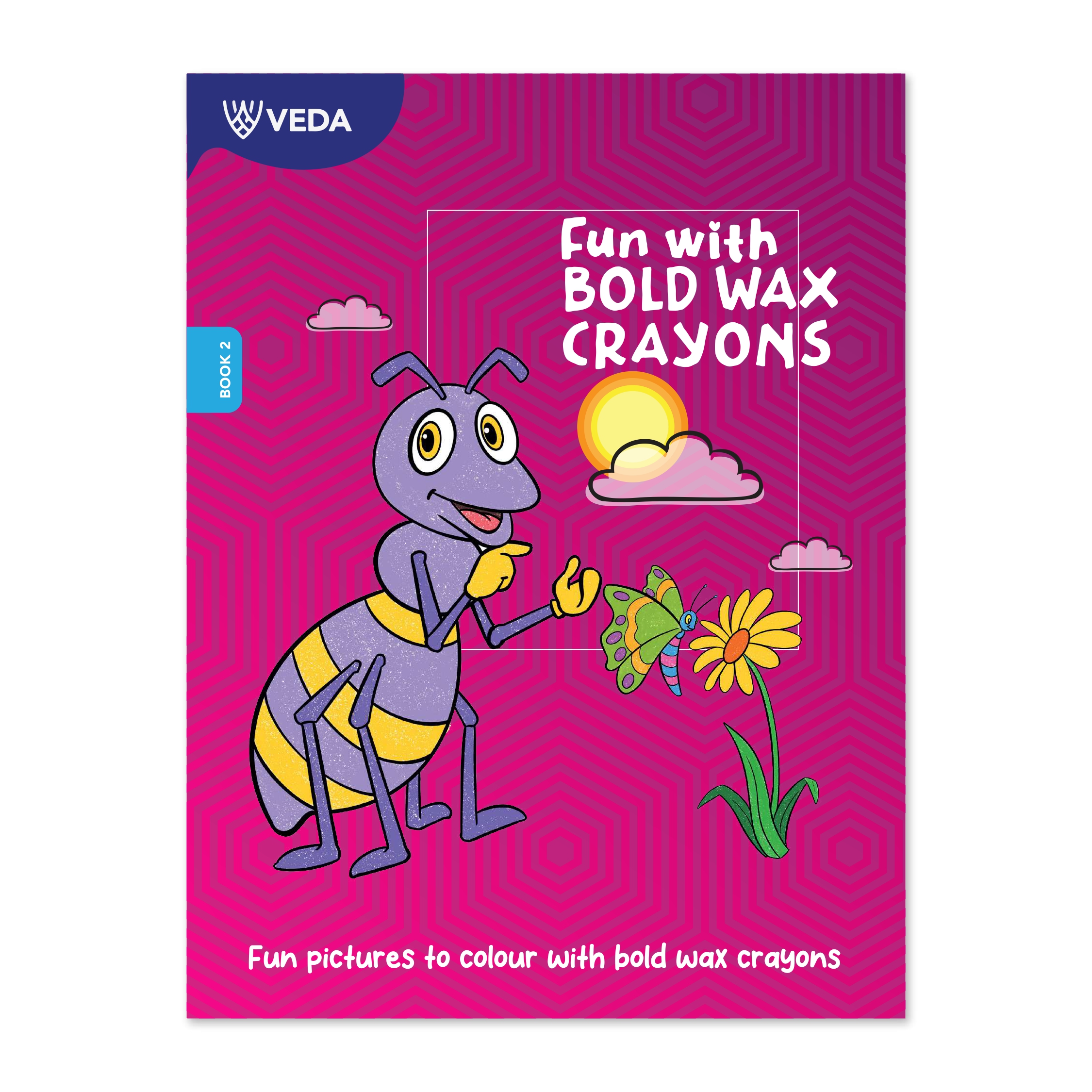 Explore Bold Colors with the VEDA Wax Crayon Coloring Book | Office Mart