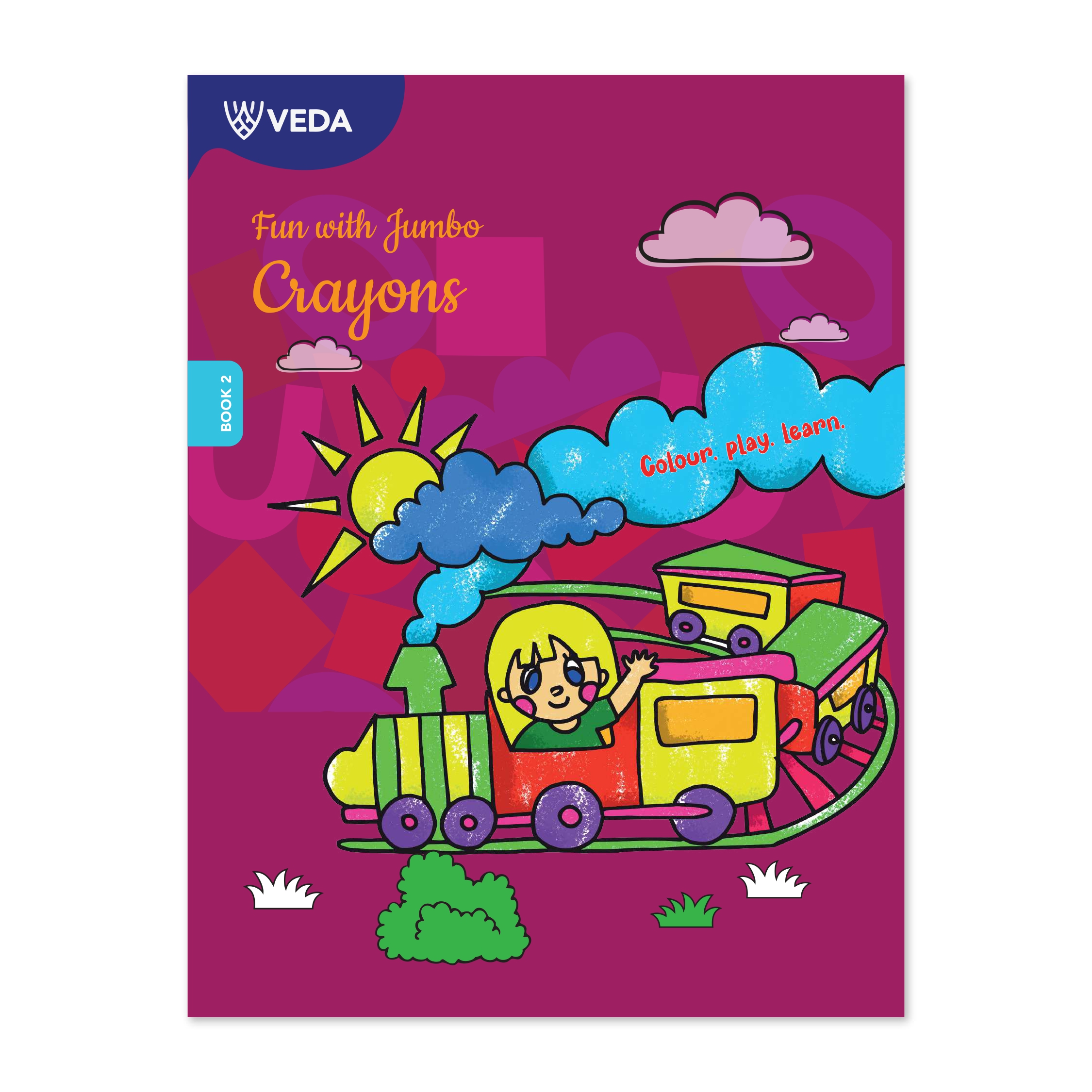 Spark Creativity with the VEDA Jumbo Crayon Coloring Book | Office Mart