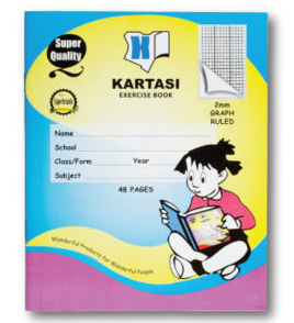Kartasi Exercise Book A5 - 100 Pages Square Ruled | High-Quality ...