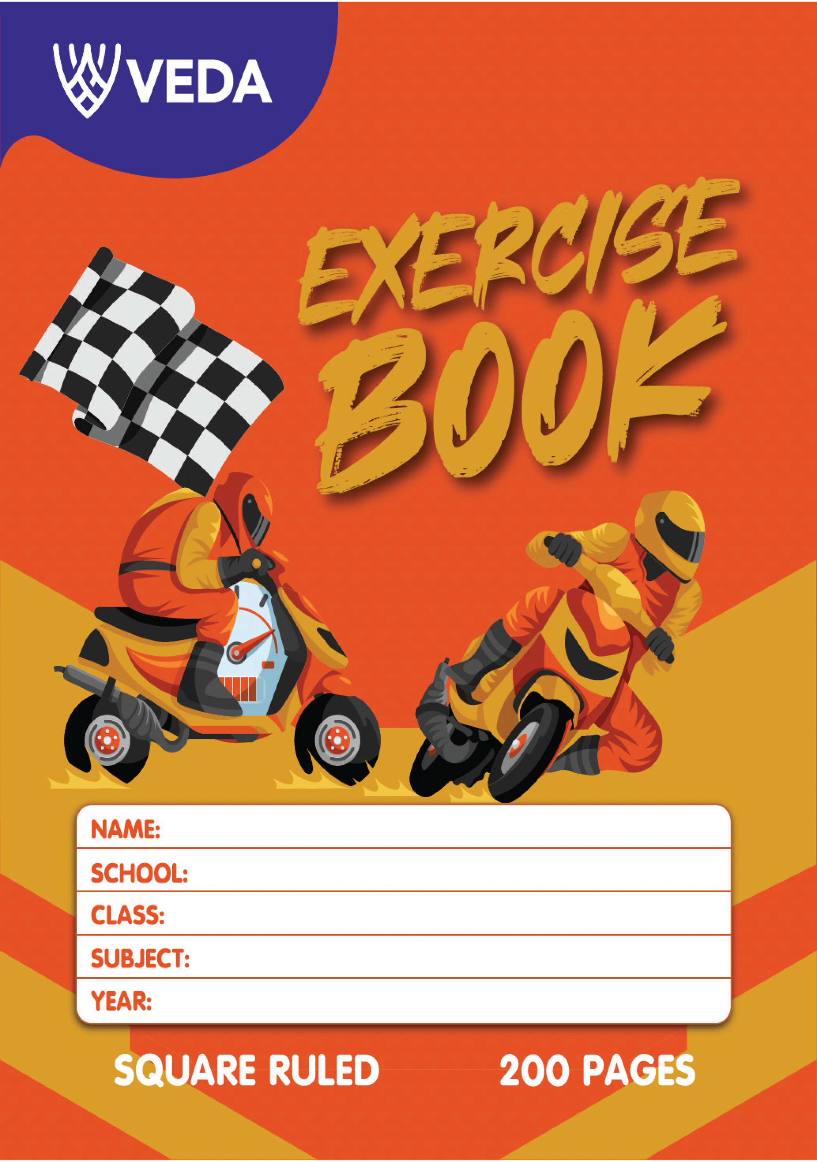 VEDA EXERCISE BOOK A5 200PG SQUARED RULED | Office Mart