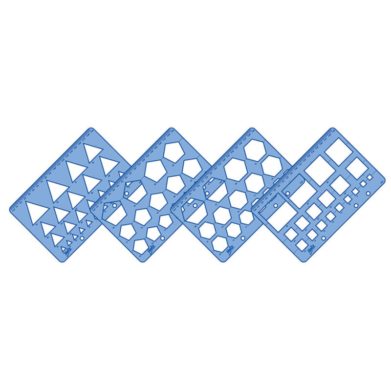 Helix 4 Shape Template Pack Stencil | Office Mart