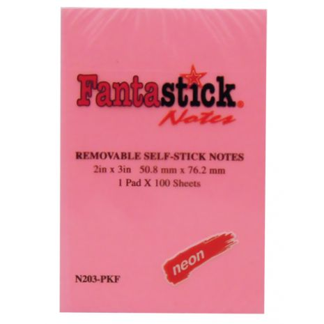 Fantastick Sticky Note Fluorescent 2X3 FK-N203-PKF | Office Mart