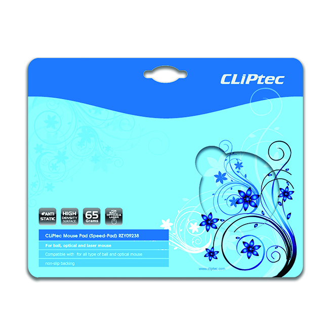 CliPtec Mouse Pad RZY238 Blue | Office Mart