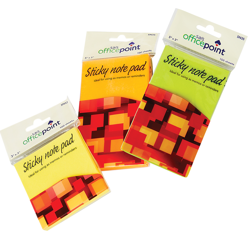 OfficePoint Post It Fluorescent Pad 3X3 | Office Mart