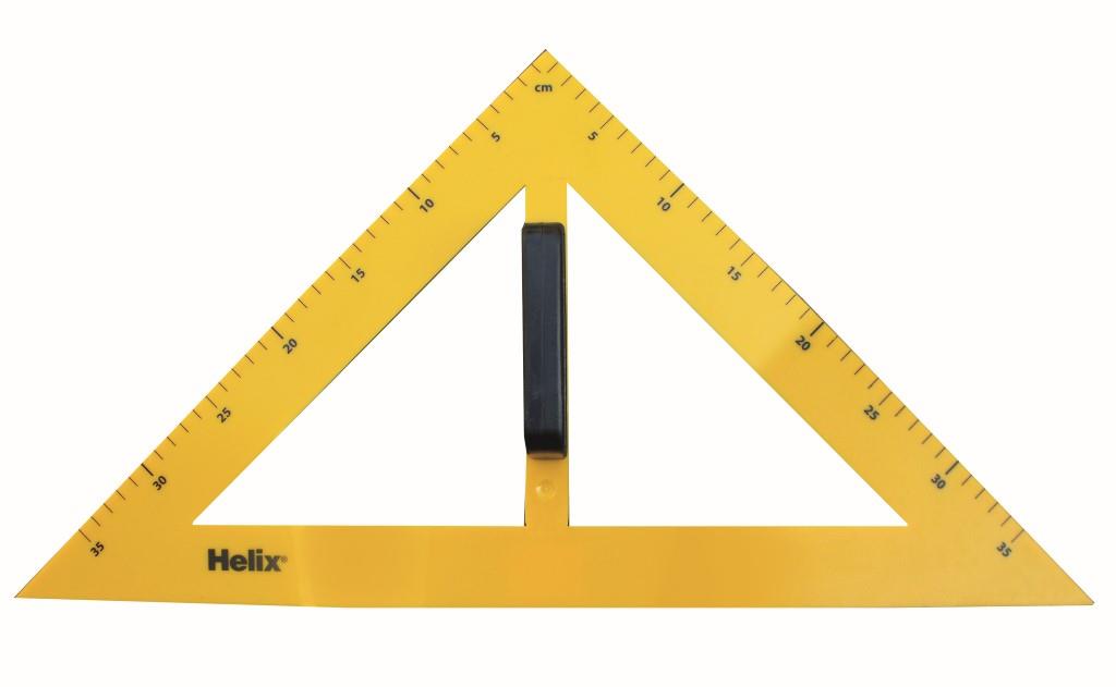 Helix Black Board Set Square 45 Degrees X93X40 | Office Mart